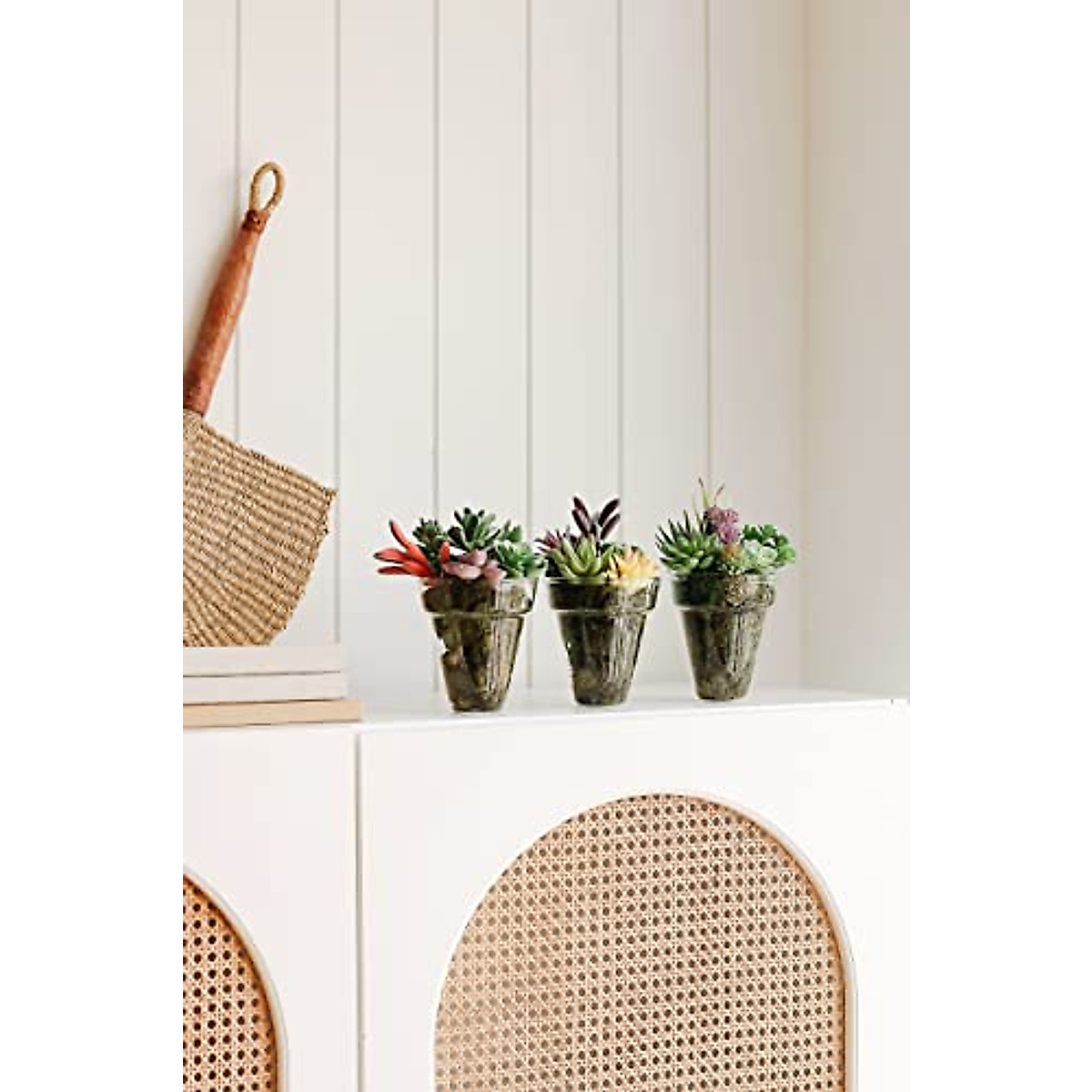 miltonson Artificial Succulent Plants - 18 Pack - Premium Fake Plants - Double Flocked Succulents - Realistic Textured Cactus - Face Succulent Plants - Mini Faux Succulents - Face Plant Decor