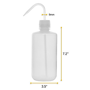 EISCO Extra Large Wash Bottle, Premium LDPE Plastic, 33.8oz (1000mL/1L) Capacity, Squeeze Bottle