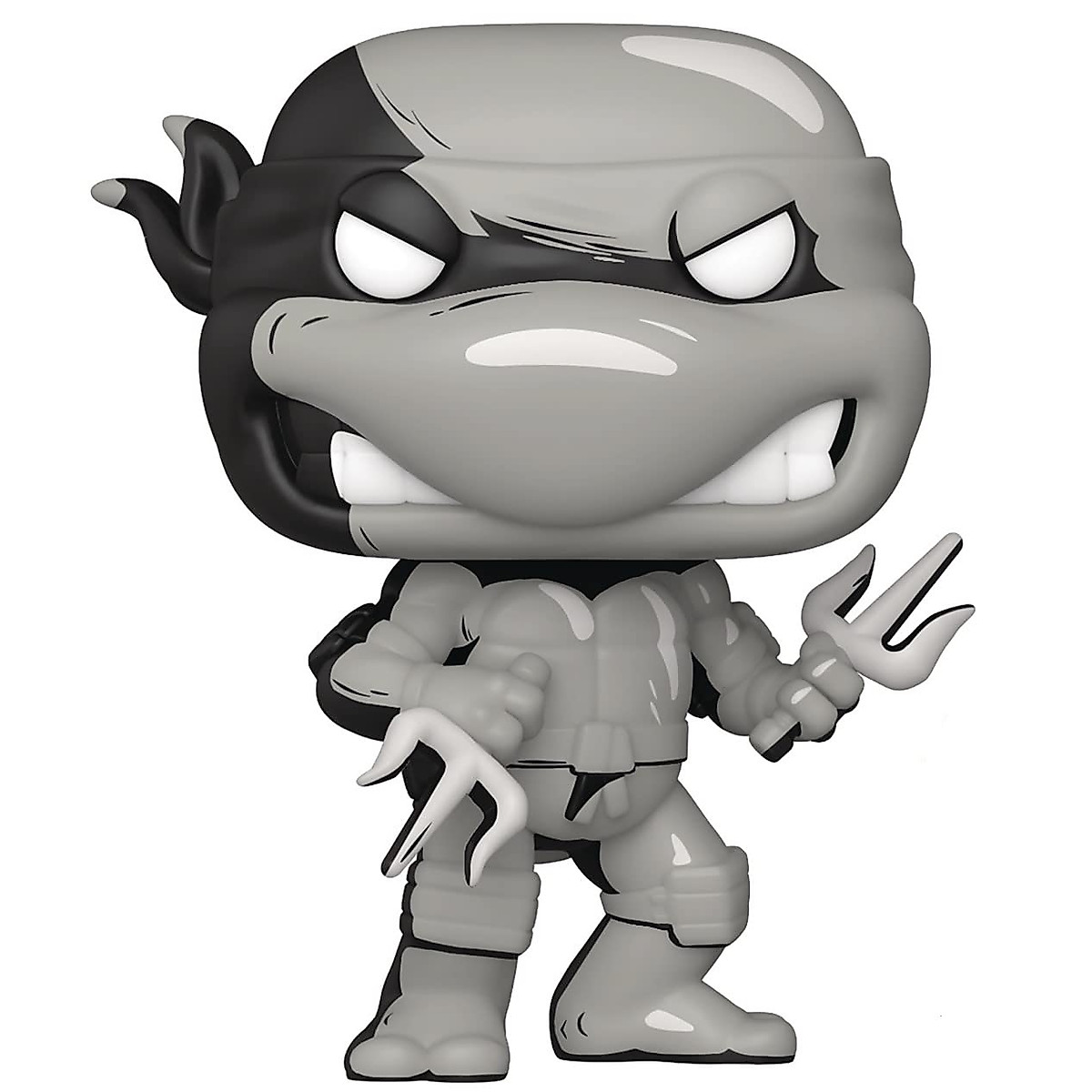 POP Teenage Mutant Ninja Turtles - Raphael (PX Previews Exclusive) Black & White Chase Funko Vinyl Figure (Bundled with Compatible Box Protector Case)