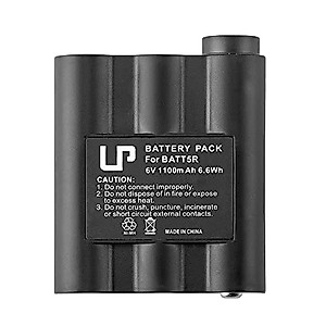 LP BATT5R APV7 Battery, 1 Pack Rechargeable Batteries 6V 1100mAh for GXT Walkie Talkie GXT1050 GXT1000 GXT950 GXT900 GXT860 GXT850 GXT800 LXT350 LXT410 LXT435 & More