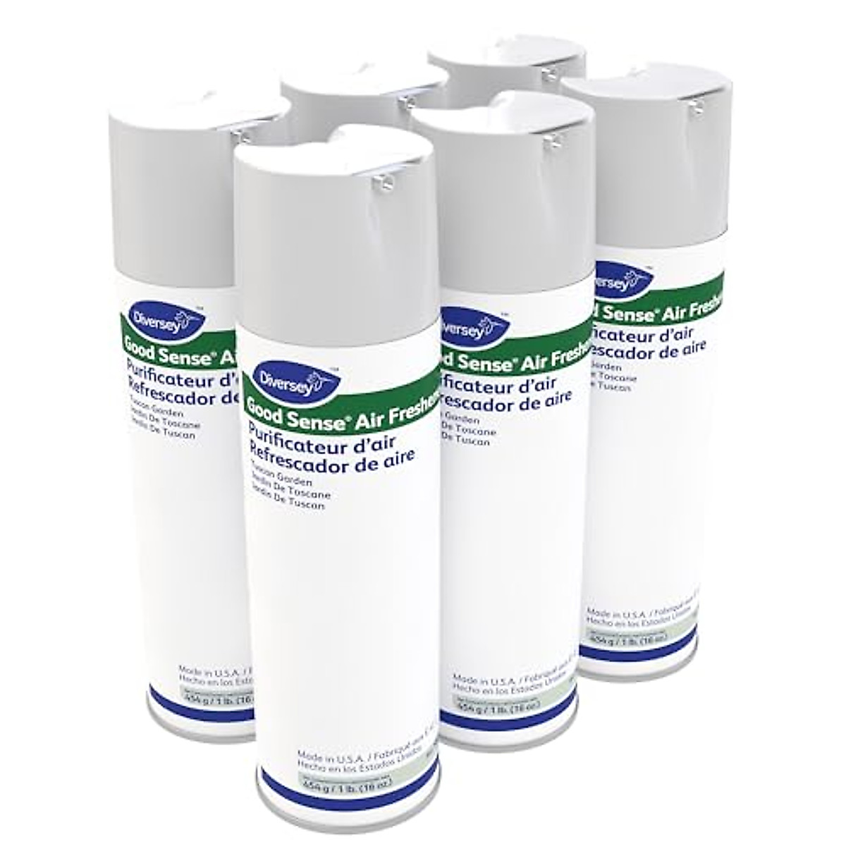 Diversey Good Sense Air Freshener - Instant Odor Neutralization For Any Indoor Space - Tuscan Garden Scent, 16 oz. (6 Pack)