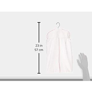 Baby Doll Bedding Drake Linen Look Diaper Stacker, Pink