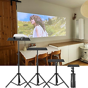 ESDDG Projector Stand Tripod, 23" to 63" Laptop Stand with Tripod Music Stand Tripod for Camera Portable Tripod with Adjustable Height, Projector Tripod Stand