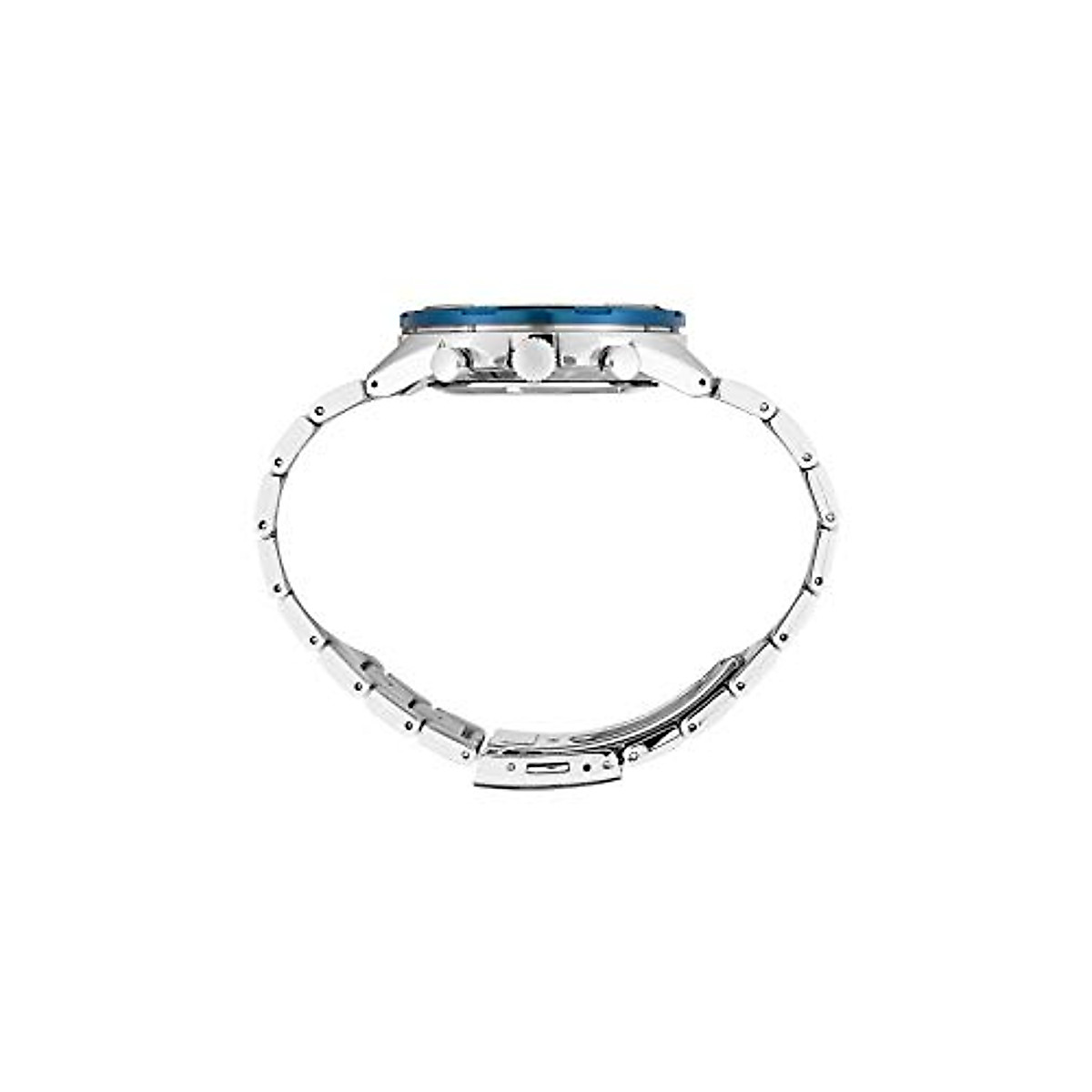 SEIKO SSB345 Watch for Men - Essentials Collection - with Quartz Chronograph, Tachymeter Bezel, Blue Ion-Finish, Date Calendar, Stainless Steel Case and Bracelet, and 100m Water-Resistant