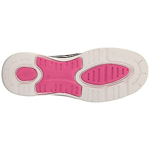 Skechers Women's Go Walk Arch Fit-Grateful Sneakers, Black/Hot Pink, 7.5