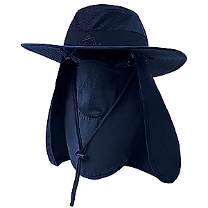 KOOLSOLY Fishing Hat,Sun Cap with UPF 50+ Sun Protection and Neck Flap,for Man and Women