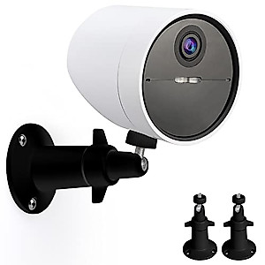 UYODM 2 Pack Wall Mount Holder for SimpliSafe Outdoor Security Camera, 360°Rotation Security Bracket with 1/4 Screw Thread, Camera Not Included (Black)