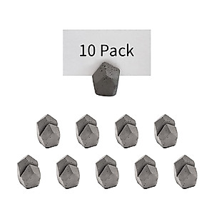 watchget Place Card Holder, Concrete Table Number Holders Small Size Table Card Holder Menu Stands for Home Cafe Shop Wedding Party, 10Pcs