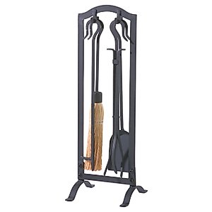 Panacea 15001 Wrought Iron Fireplace Toolset, Black, Pack of 5