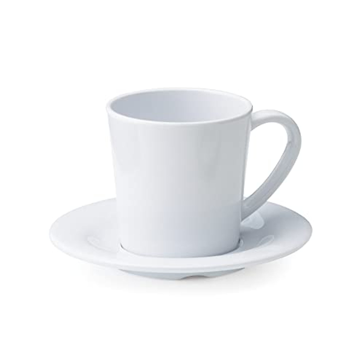 G.E.T. C-107-W-EC Melamine Coffe Mug/Cup, 8 Ounce, White (Set of 4)