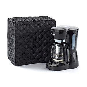 Covermates Keepsakes – Coffee Maker Cover – Dust Protection - Stain Resistant - Washable – Appliance Cover-Black