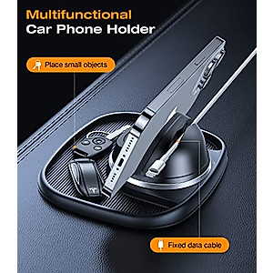 VICSEED 2023 Upgraded Dashboard Phone Holder Car [No.1 Stable, Never Slip& Fall] Reusable Silicone Phone Mount for Car Dash Anti-Slip Pad Mat Car Phone Holder Mount Fit iPhone 14 Pro Max All Phones