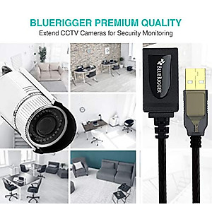 BlueRigger USB 2.0 Type A Male to A Female Active Extension/Repeater Cable - 32 Feet (10M)