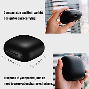 Lopnord Replacement Charging Case Compatible with Beats Powerbeats Pro with Bluetooth Pairing Sync Button (Not Include Power Beats Earbuds), with 700mAh Large Capacity (Black)