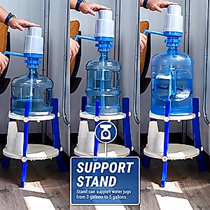 Dolphin 5 Gallon Water Bottle Dispenser Cooler Stand Storage Rack