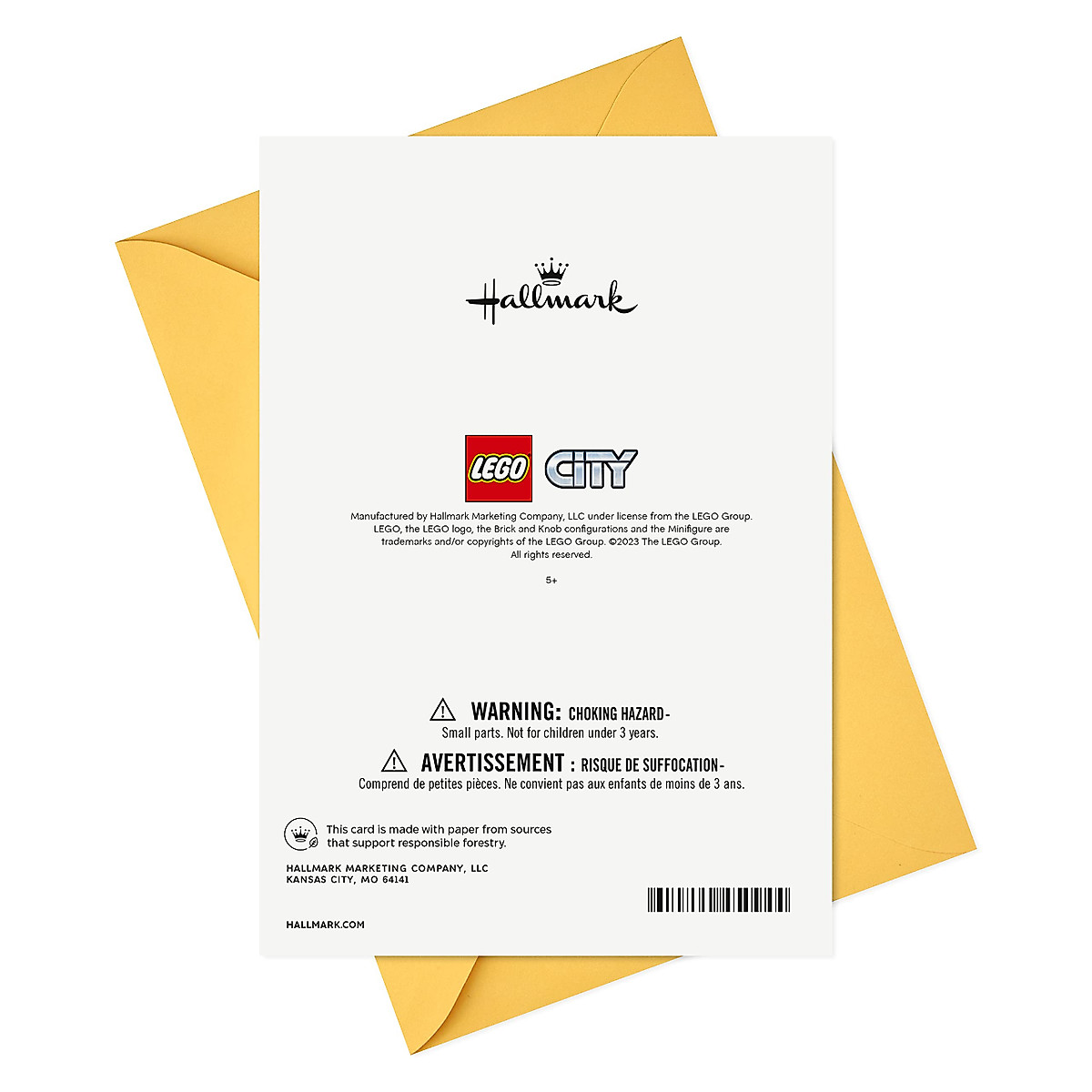 Hallmark Birthday Card for Kids with Legos (Playground Building Kit, Ages 5 and Up)