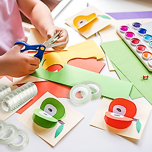 Cayxenful 12 Rolls Transparent Tape Refills, 3/4-Inch x 1000 inch Clear Tape, 1 inch Core, Clear Tape Refill Rolls for Gift Wrapping, Home, School Office Supplies