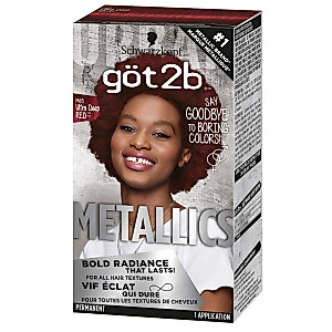 Got2b Metallics Permanent Hair Color, Deep Red