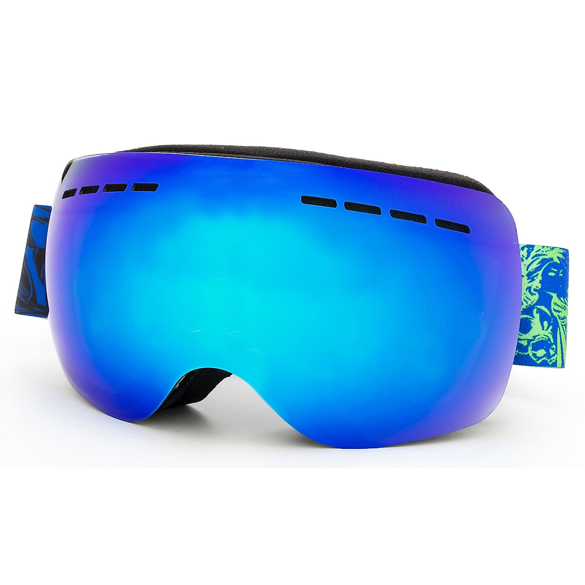 Cloud 9 - Women Ski Snow Goggles Nuclear Adult Anti-Fog Wide Angle Frameless UV400 Snowboarding Skiing Crystal Clear Flash Lens Coating Women Ski Goggle New Model (1 Pair Only, Choose Your Color)