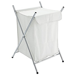 Furinno Wayar Foldable Laundry Basket, Chrome