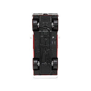 1985 Chevy C-10 Pickup Truck Red with White Top and Graphics with Extra Wheels Just Trucks Series 1/24 Diecast Model Car by Jada 34179