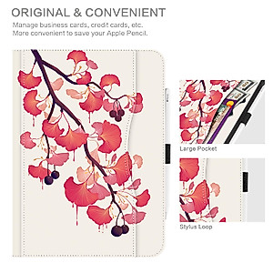 Lokigo iPad 10th Generation Case, 10th Gen iPad Case, iPad 10.9 Case, 10.9 Inch iPad Case 2022, Multi-Angle Viewing Protective Stand iPad Cover with Pencil Holder & Pocket