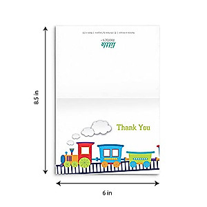 Choo Choo Train Thank You Cards with Envelopes - Thank You Cards for Kids