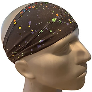 Halo Headband Bandit - Wide Pullover Sweatband for Both Women and Men, Confetti