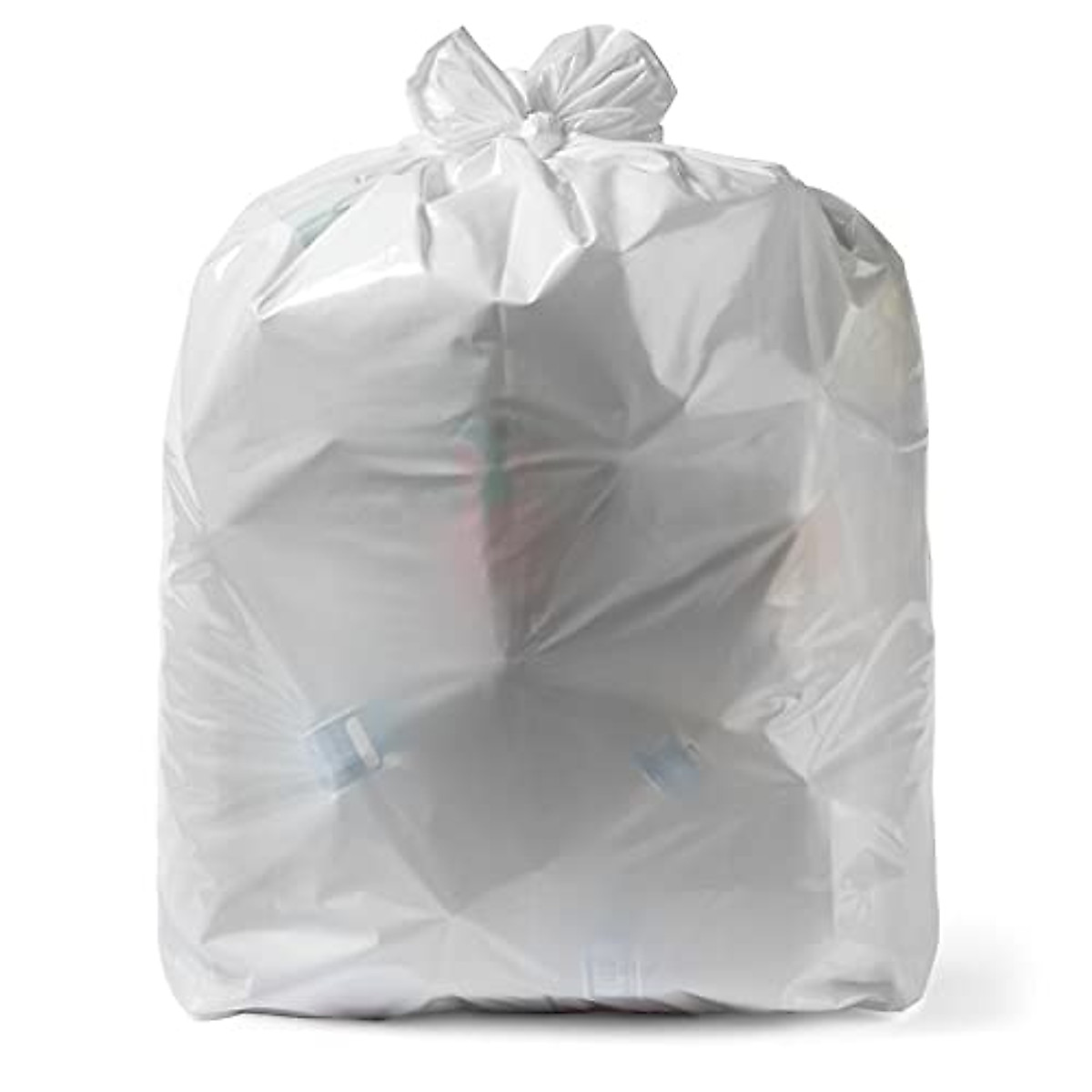 Aluf Plastics 33 Gallon Trash Bags, 33" x 39" , White (Pack of 150) - For Bathroom, Household, Office, and Lightweight Garbage - Coreless Rolls