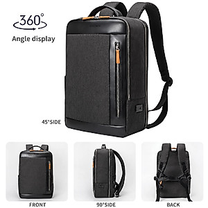 NOBLEMAN Business Smart Backpack Waterproof Laptop Backpack Travel Durable Daypack (black)