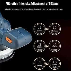 UZIAH Electric Tile Vibrator Machine Handheld Automatic Leveling Machine Tool for Floor Wall, 6-Speed Frequency Control, 12000Hz/Min
