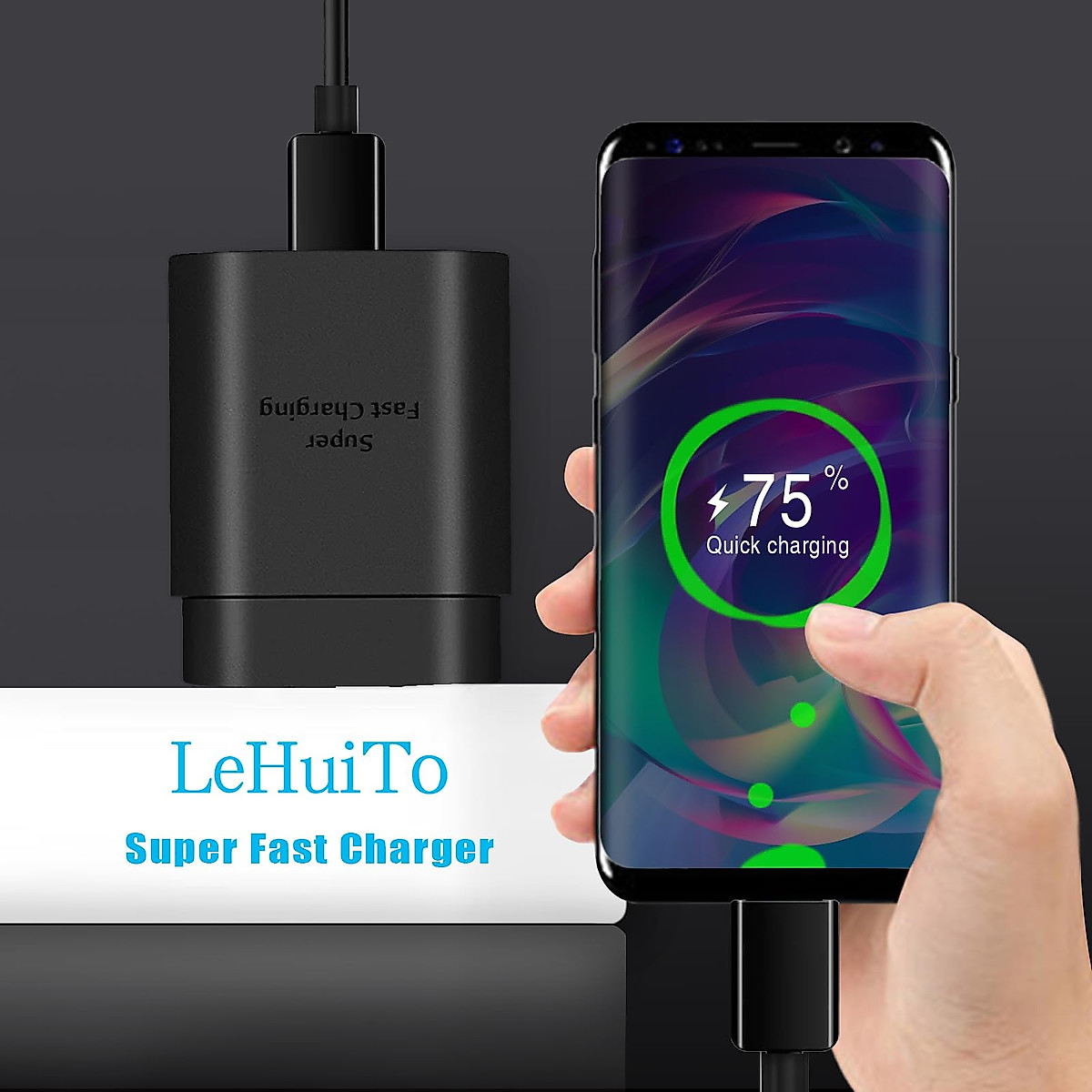 25W USB-C Super Fast Charger for Samsung Galaxy,Type-C Android Phone Charger Block with 6.6FT Fast Charging Cord for Galaxy S23 Ultra/S23/S23+/S22/S21/S20/Note 10/20/Z Fold/Flip/A13/A14/Pixel/moto