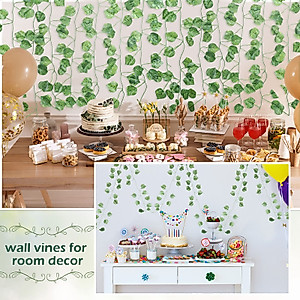72 Packs Fake Vines Fake Ivy Leaves Artificial Ivy Garland Greenery Vines Hanging Plants for Bedroom Wedding Party Garden Home Kitchen Office Wall Decoration