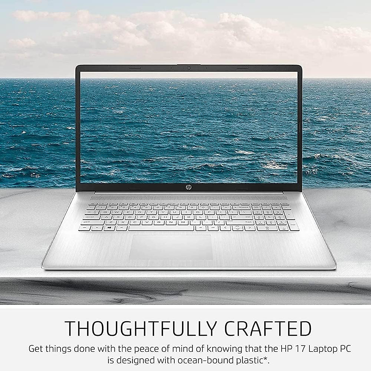 HP 17.3" HD Touchscreen Laptop, AMD Ryzen 5 7530U (6-Core) Processor, AMD Radeon Graphics, 64GB RAM 1TB SSD, Bluetooth, HDMI, 720p HD Camera, Wi-Fi 6, Numeric Keypad, Windows 11 Home, Silver
