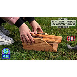 Kris Kounty Humane Mousetrap - Mice Go - Wood Made Durable Cage - Pinjra for Live Rat Catch, Release & Reuse - Best Size Suitable Rat Trap for Indoor & Outdoor Use