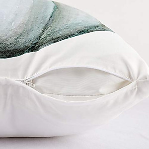 Yastouay Autumn Throw Pillow Cover Decorations Pumpkin Cushion Couch Cover Pillow Cases Set of 4 for Autumn Thanksgiving Day (Blue-Gray,18 X 18 Inch)