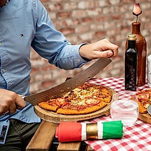 BOSKA Stainless Steel Cheese Knife - For All Types of Cheese Pizza - Multi-Functional Cheese Slicer - Handheld Slicer - Silver Non-Stick Oak Wood - Dishwasher Safe - For Kitchen Cooking