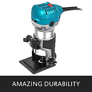 Mophorn Compact Router 1.25HP With Fixed Base, Plunge Base and Tilt Base, Variable Speed Wood Router Kit Max Torque 30,000RPM For Woodworking & Furniture Manufacturing