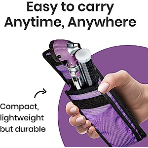 Zyrev ZetaLife Otoscope Set with 50 Extra Disposable Specula Tips, Purple