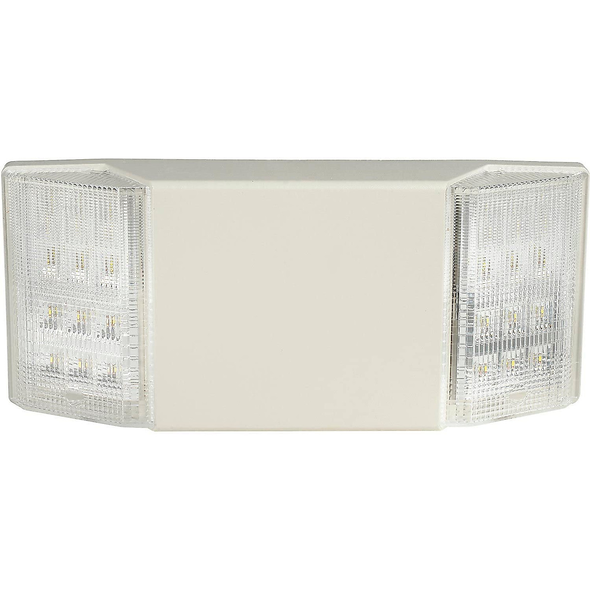 Global Industrial 2 Head LED Emergency Unit w/Fixed Optics