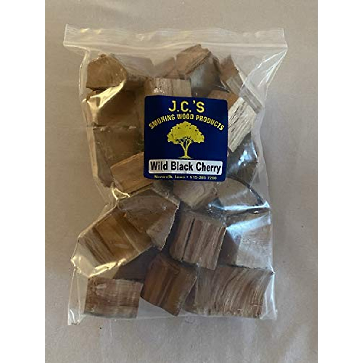 J.C.'s Smoking Wood Chunks - Gallon Sized Bag - Wild Black Cherry