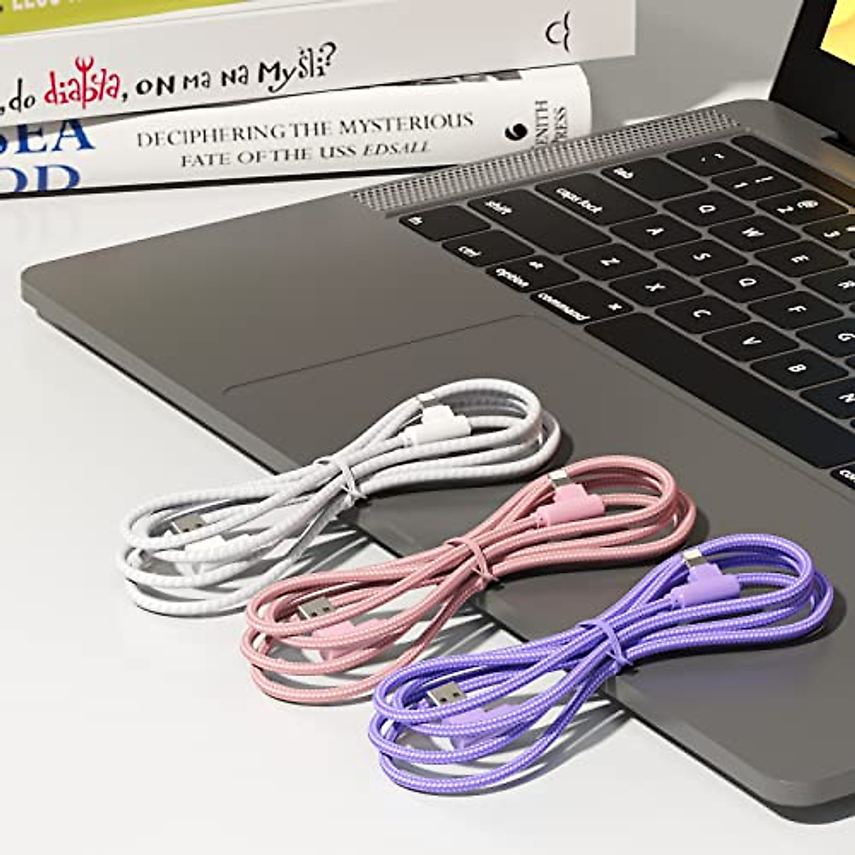 iPhone Charger 10FT 90 Degree Lightning Cable [Apple MFi Certified] 3 Pack Long iPhone Cord Right Angle Nylon Braided iPhone Charging Compatible with iPhone14/13/12/11/XS/X/8/7/iPad/iPod(10Feet)