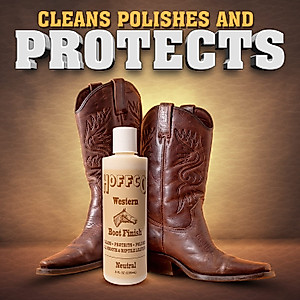 Venetian Western Boot Lotion 8oz Premium Leather Conditioner for Cowboy Boots, Work Boots, & Exotic Leather - Made in USA