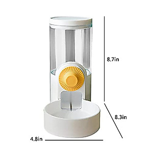 Aquarius CiCi Dog Cage Automatic Feeder Set, Food & Water Dispenser Hanging Bowls for Cage Crate Kennel (White)