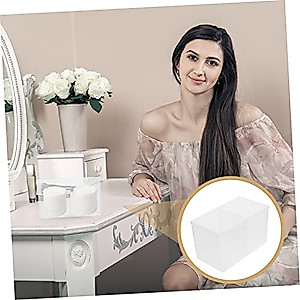 FOMIYES 3pcs Nail Towel Storage Box Drawer Organizer for Makeup Desk Dispenser Desktop Stationery Box Cotton Swab Container Makeup Brush Holder Makeup Cotton Pad Organizer Cotton Pad Box