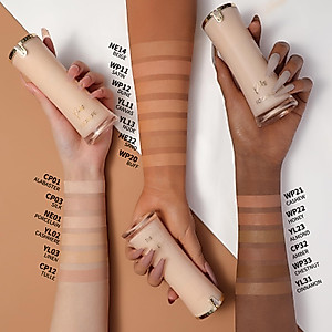 FOCALLURE PerfectBase Lasting Poreless Liquid Foundation, Medium to Full Coverage with Matte Finish, Covers Blemishes & Under-Eye Circles for All Skin Types, YL23 ALMOND