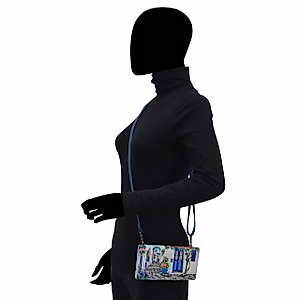 Anna by Anuschka Women's Hand-Painted Genuine Leather Wallet On A String - Magical Greece