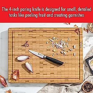 ZWILLING All Star 4-inch Paring Knife, Razor-Sharp German Knife, Made in Company-Owned German Factory with Special Formula Steel perfected for almost 300 Years, Dishwasher Safe, Black End Cap