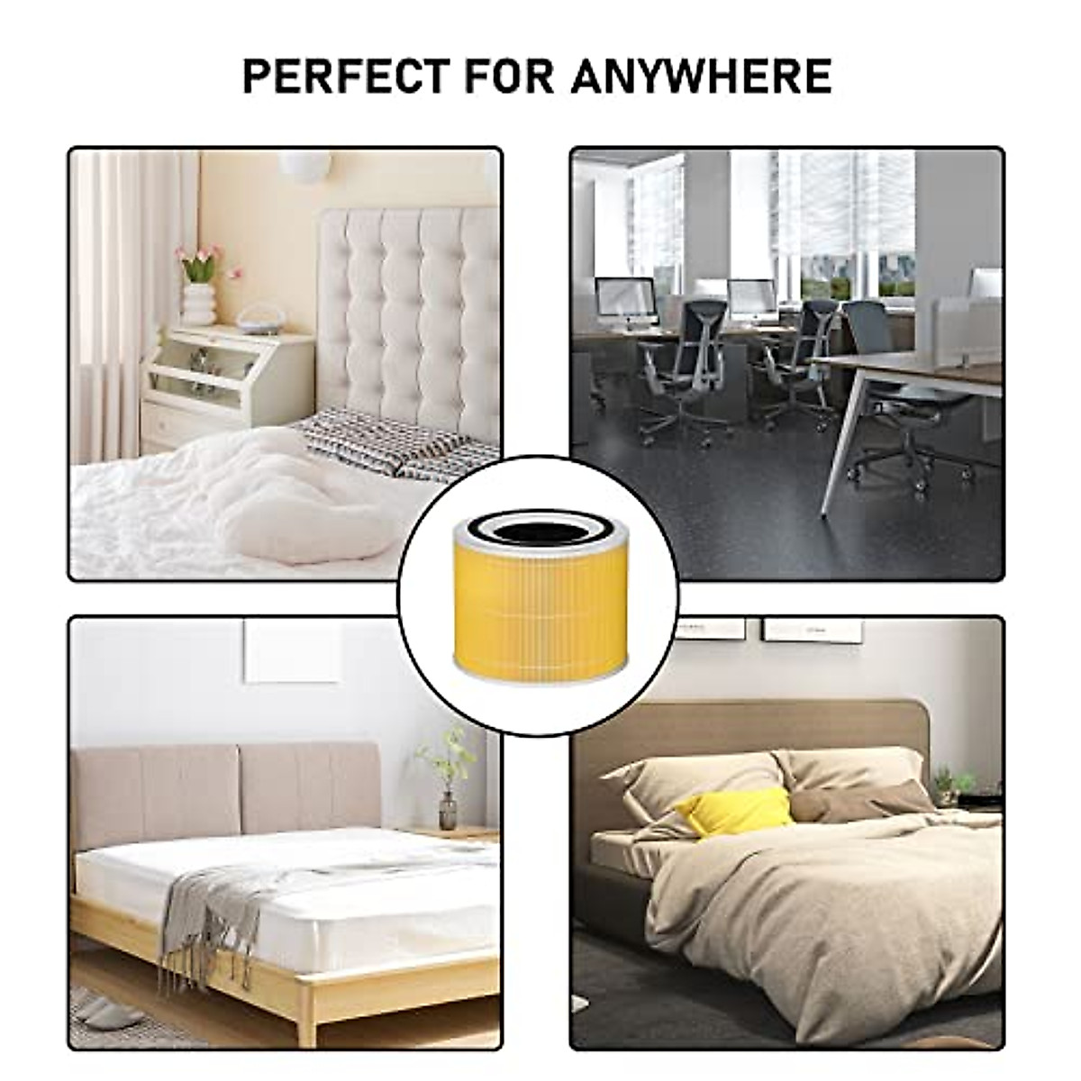 Curebilee True HEPA Replacement Filter Compatible with Puroair 240 HEPA 14 Air Cleaner Purifier, 3-in-1 True HEPA Filter Replacement, Model 14, 2 Pack (Pet Version)