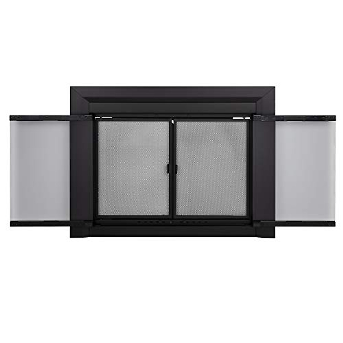 Pleasant Hearth Carlisle Fireplace Glass Door, Medium (CL-3001), Black